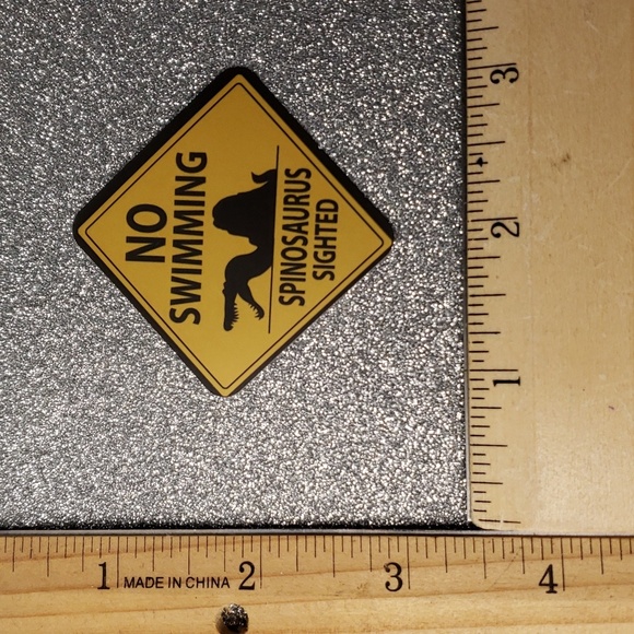 art class | Design | Jurassic Park Waterproof Sticker Dinosaur Sign ...